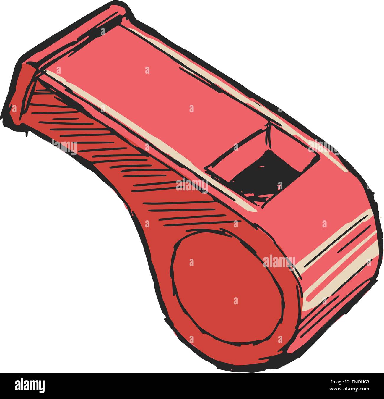 Sifflet de football Banque d'images vectorielles - Alamy
