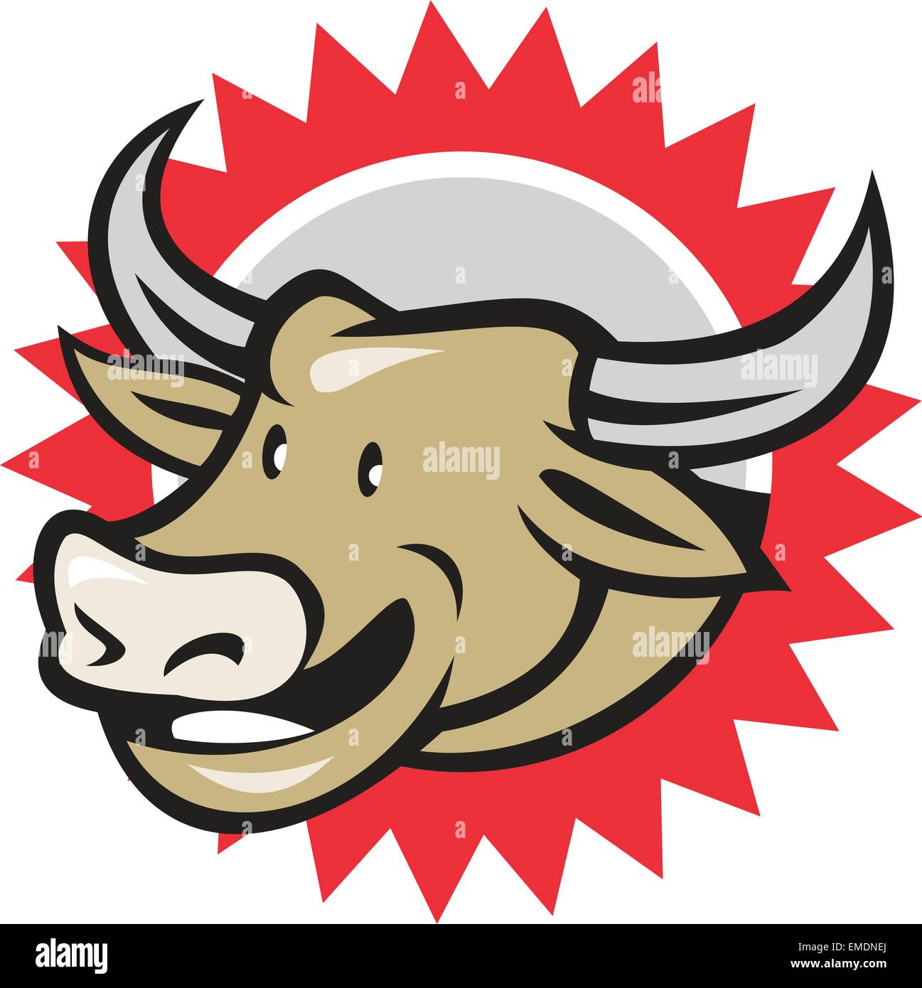 Tête de vache qui rit Cartoon Image Vectorielle Stock - Alamy