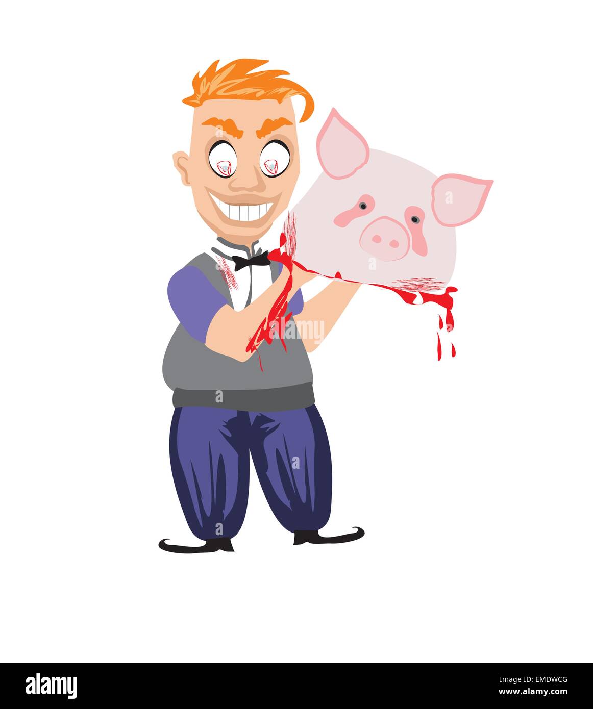 Pig blood Banque d'images vectorielles - Alamy