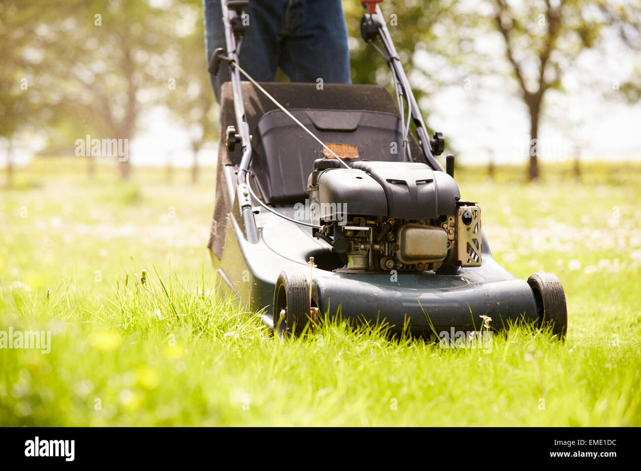 Cutting grass Banque de photographies et d’images à haute résolution ...