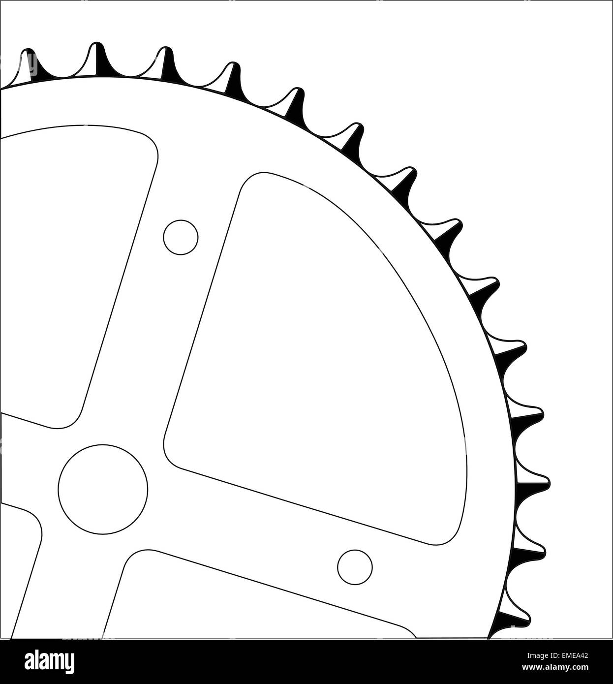 Bike chain drawing Banque de photographies et d’images à haute ...