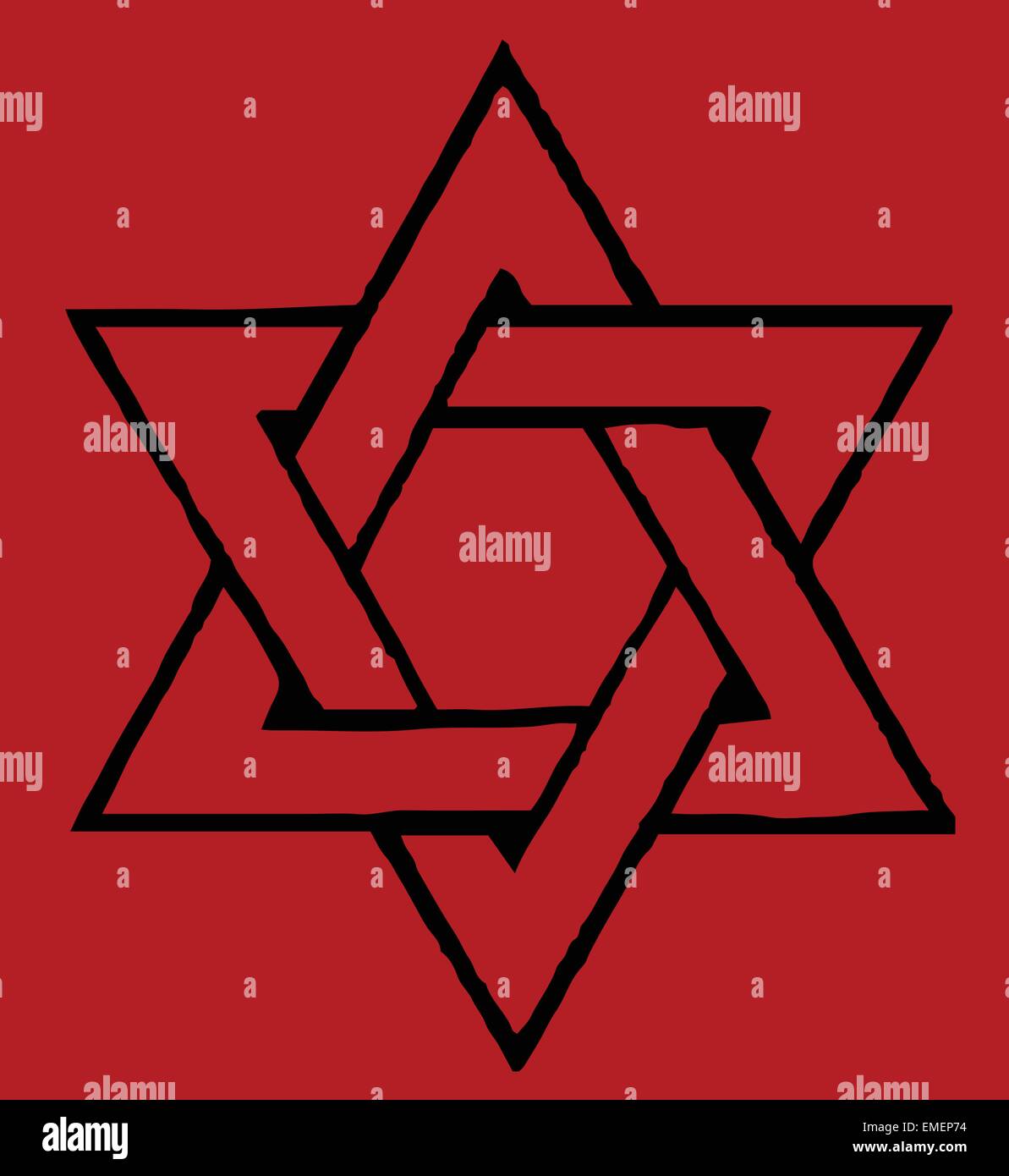 étoile de david symbole juif Banque d'images vectorielles - Alamy