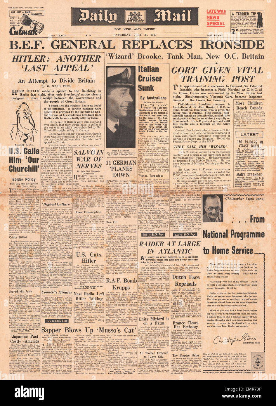 Daily mail nazi germany Banque de photographies et d’images à haute ...