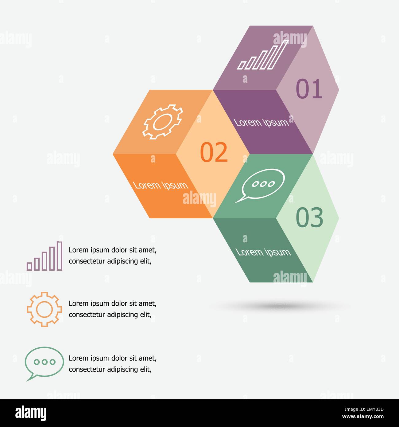 Infographie de l'art 3d Banque d'images vectorielles - Alamy
