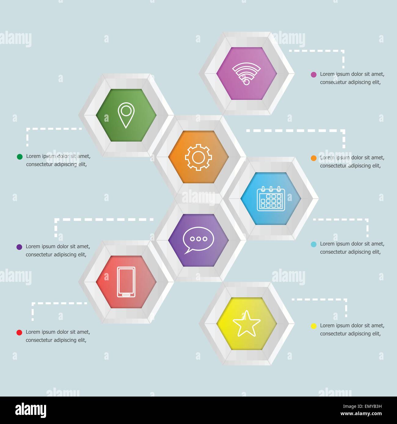 Hexagon shape Banque de photographies et d’images à haute résolution ...