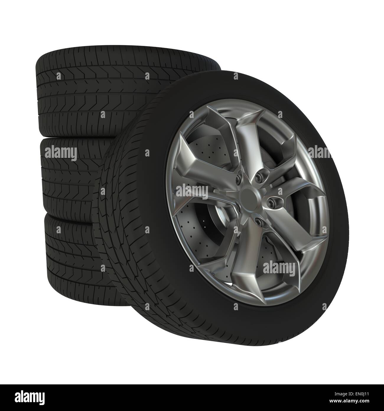 Roues de la voiture Banque d'images détourées - Alamy