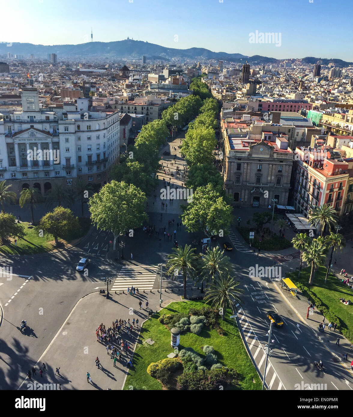 Célèbre rue La Rambla à Barcelone, Espagne Photo Stock - Alamy