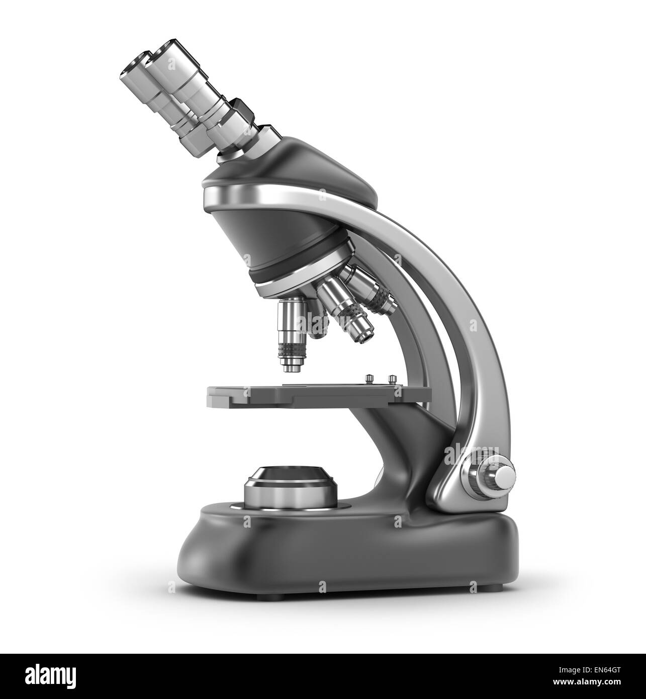 Microscope optique cellule Banque d'images noir et blanc - Alamy