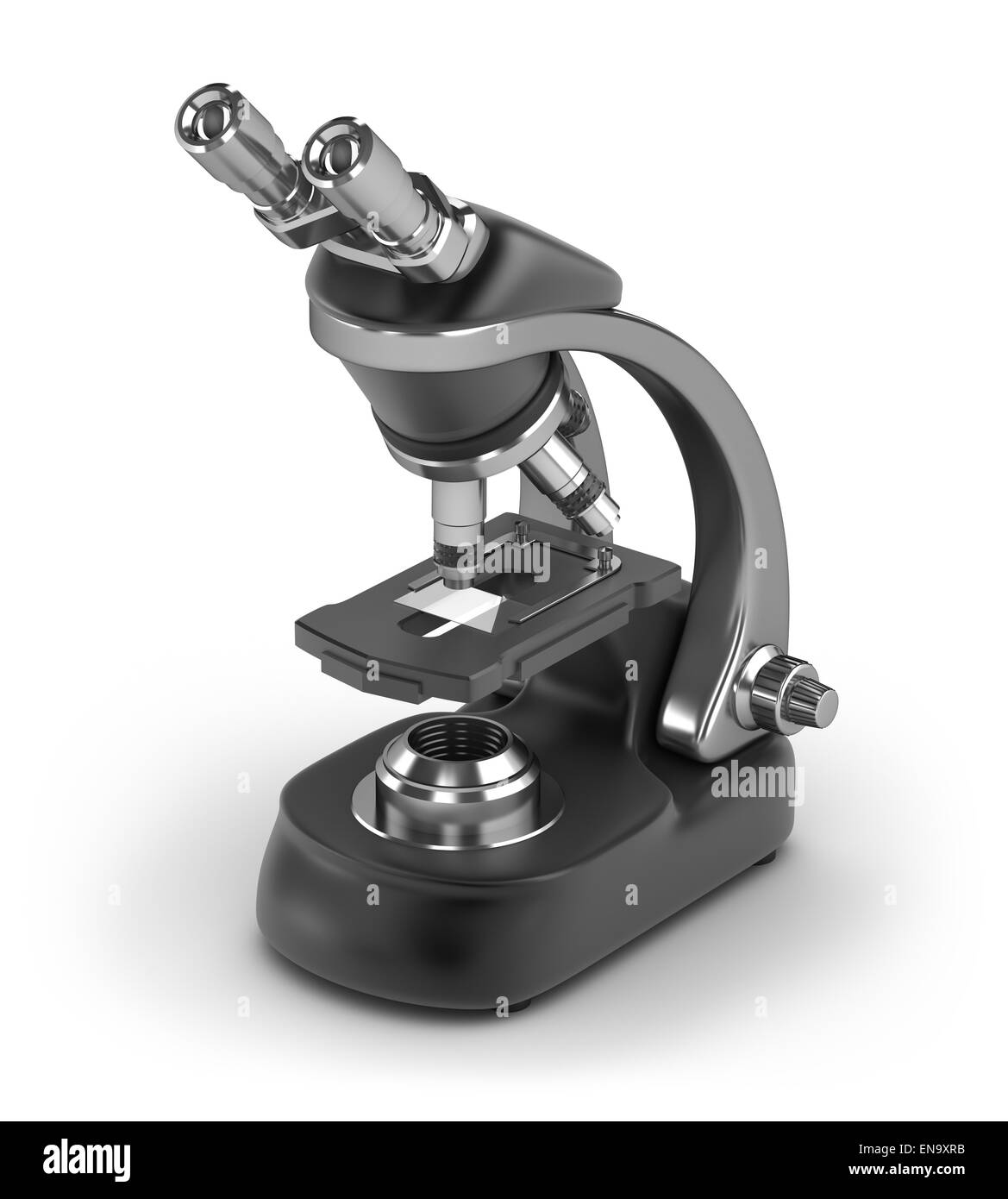 Microscope optique cellule Banque d'images noir et blanc - Alamy