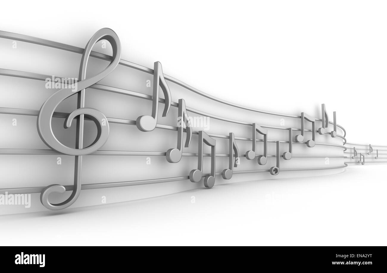 Music notes collection of sheet music Banque de photographies et d ...