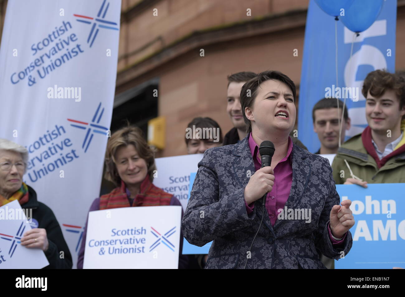 Melrose, UK. 01 mai 2015. Élection générale de 2015. Le chef ...