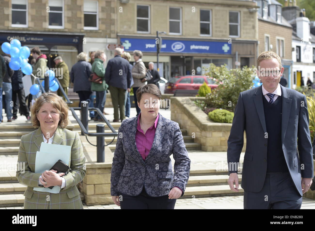 Melrose, UK. 01 mai 2015. Élection générale de 2015. Le chef ...