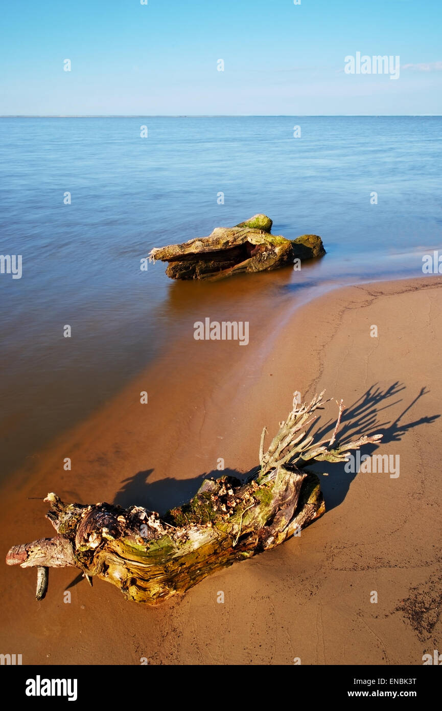Plages de la mer baltique de la baie de gdansk Banque de photographies ...