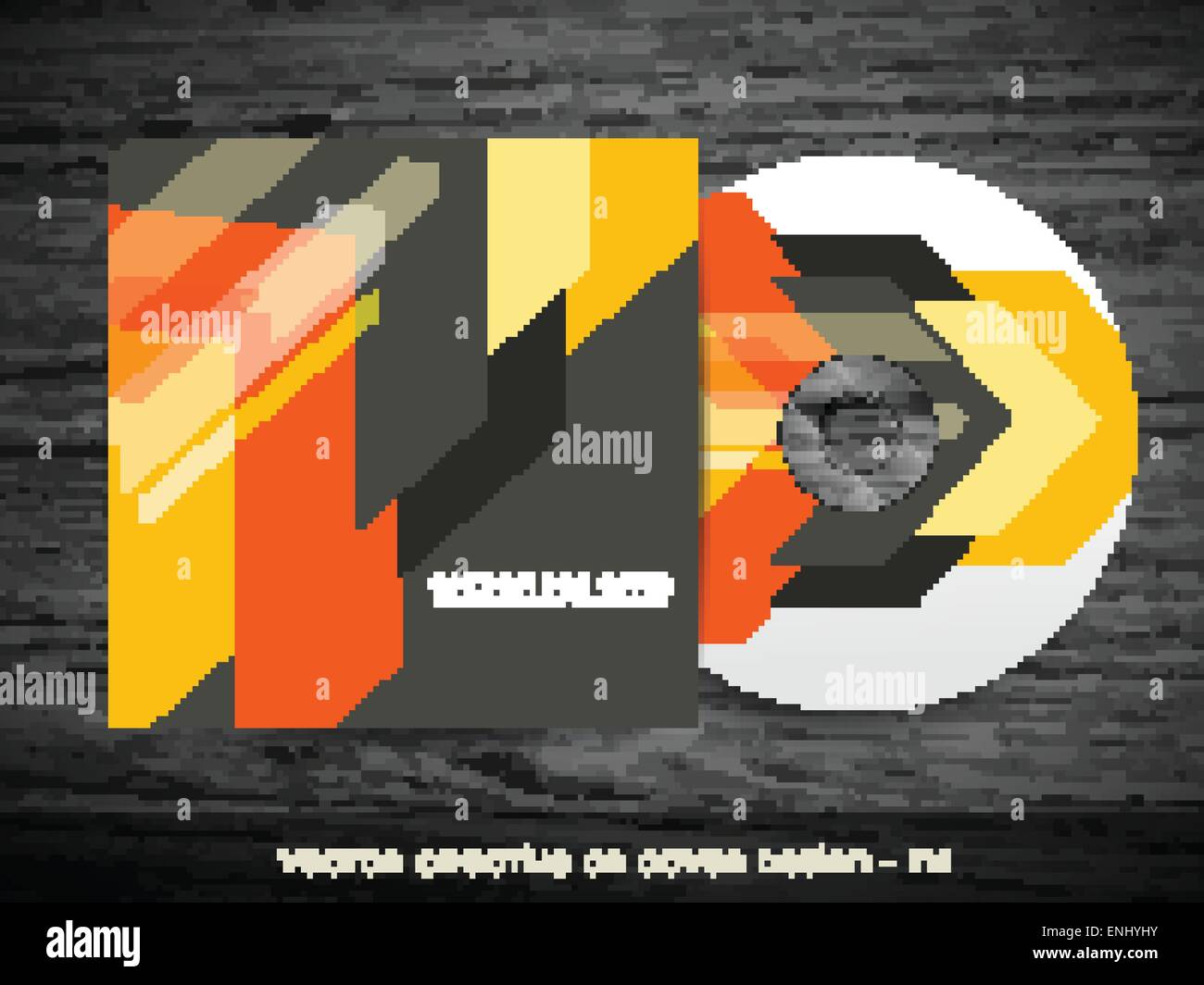 Cd cover template Banque d'images vectorielles - Alamy