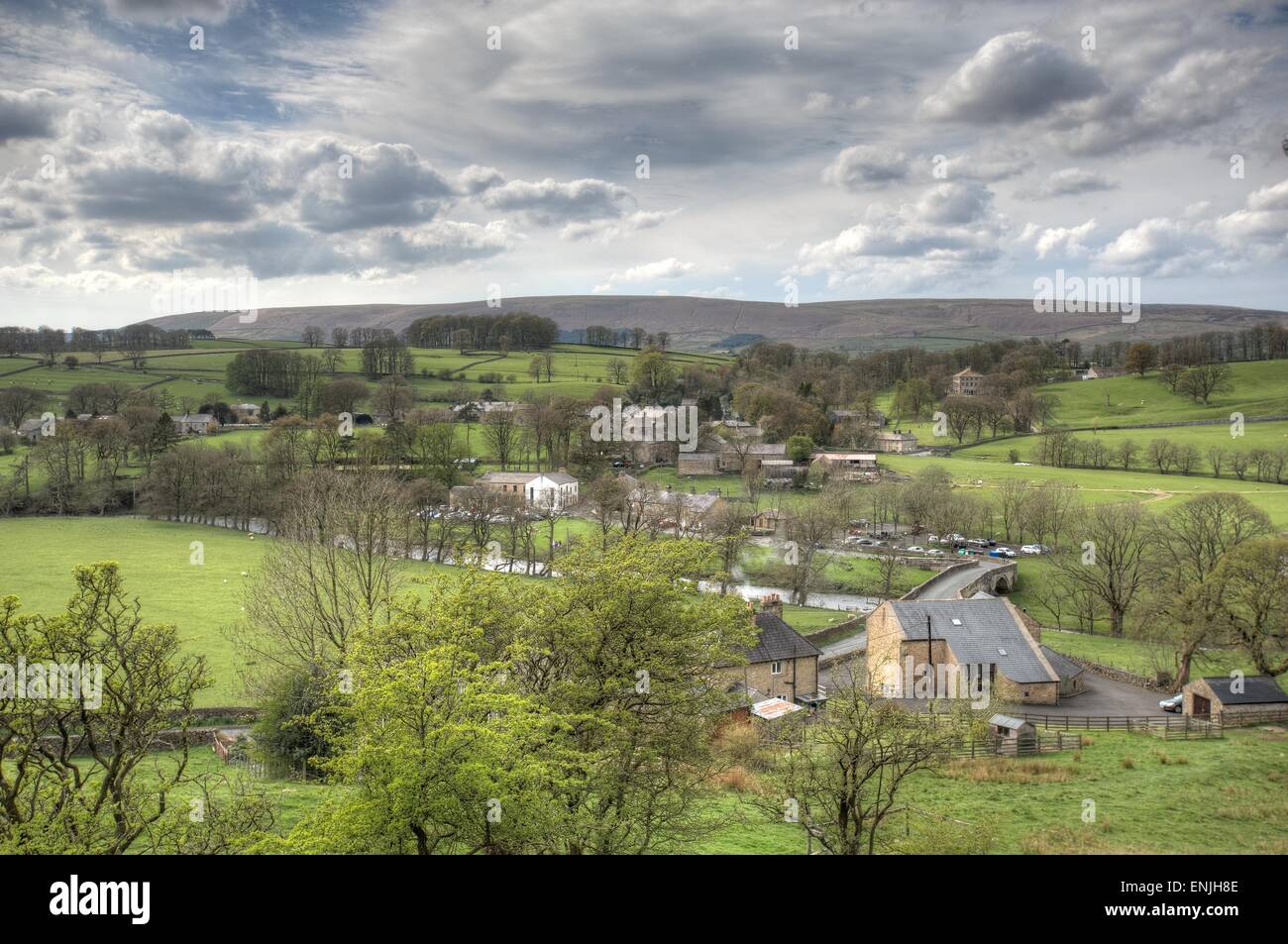 Le village de Slaidburn dans la vallée Hodder, Lancashire Photo Stock ...