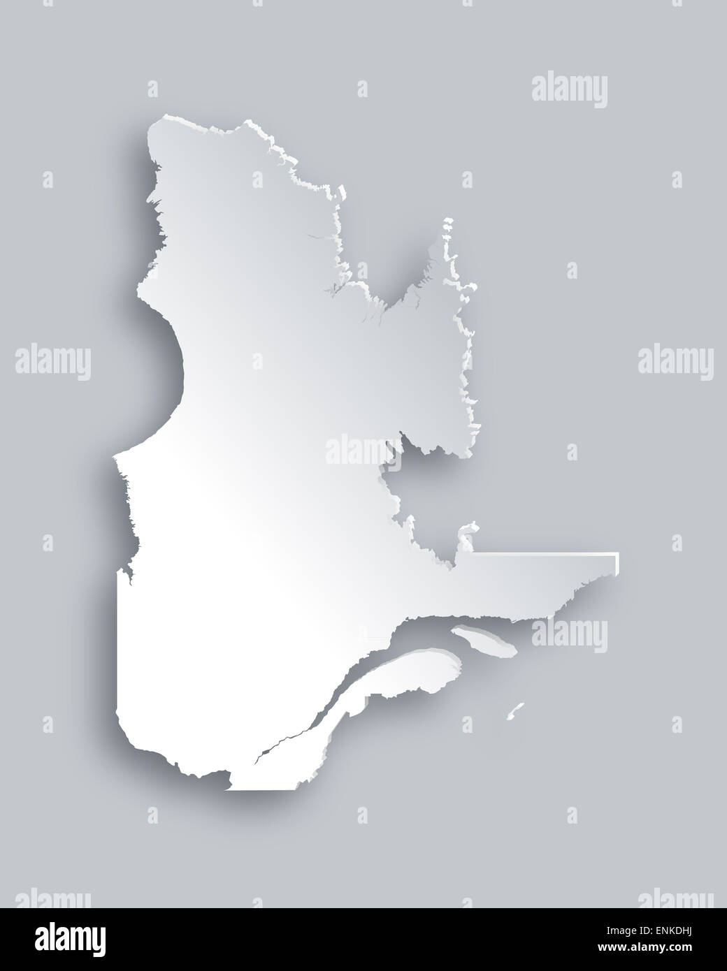 Carte du québec 3d Banque de photographies et d’images à haute ...