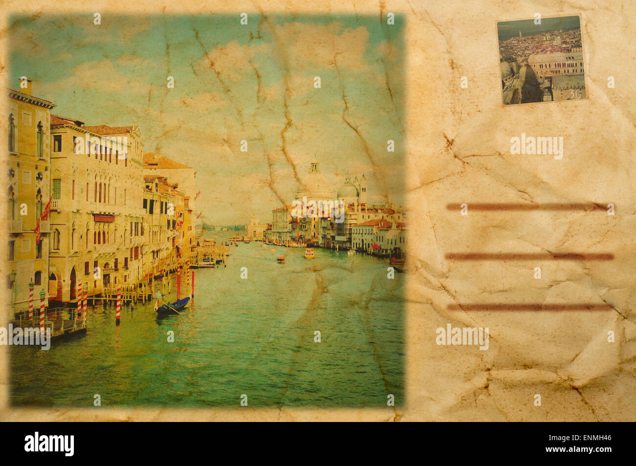 Carte postale italienne vintage Banque de photographies et d’images à ...