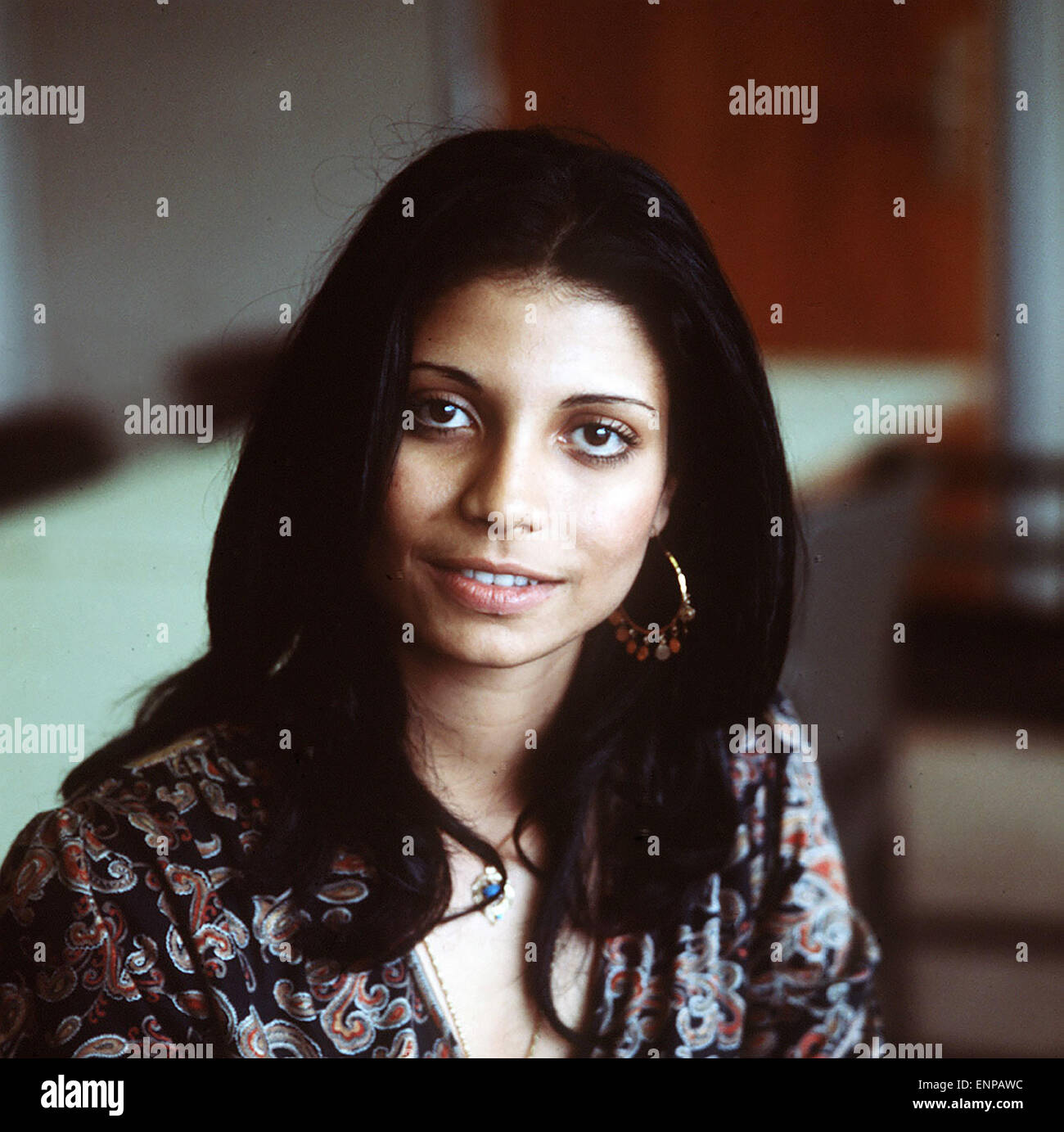 Die ägyptische Schauspielerin Suzanne Abou Taleb, Portrait vers les années 1970. er Actrice ...