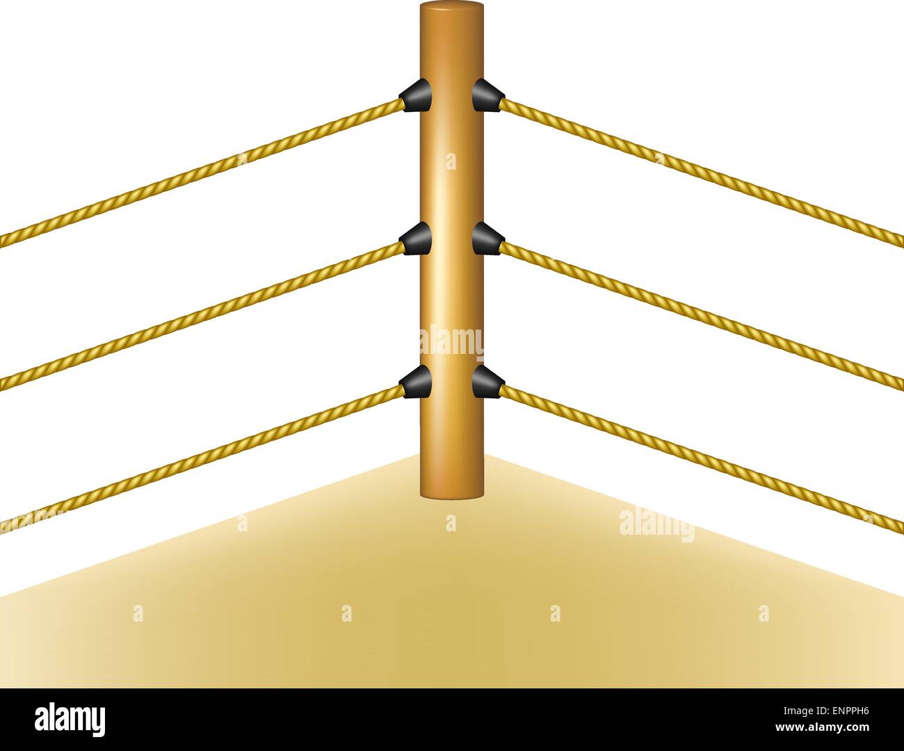 Boxing ring and empty Banque d'images vectorielles - Alamy