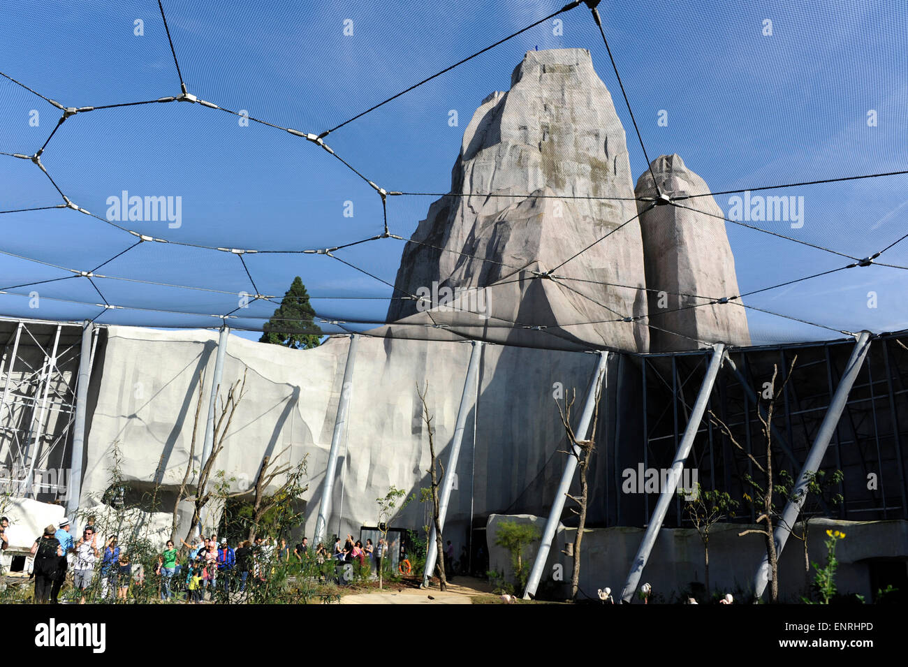 La grande volière et le Rocher,Zoo de Vincennes,parc zoologique de ...