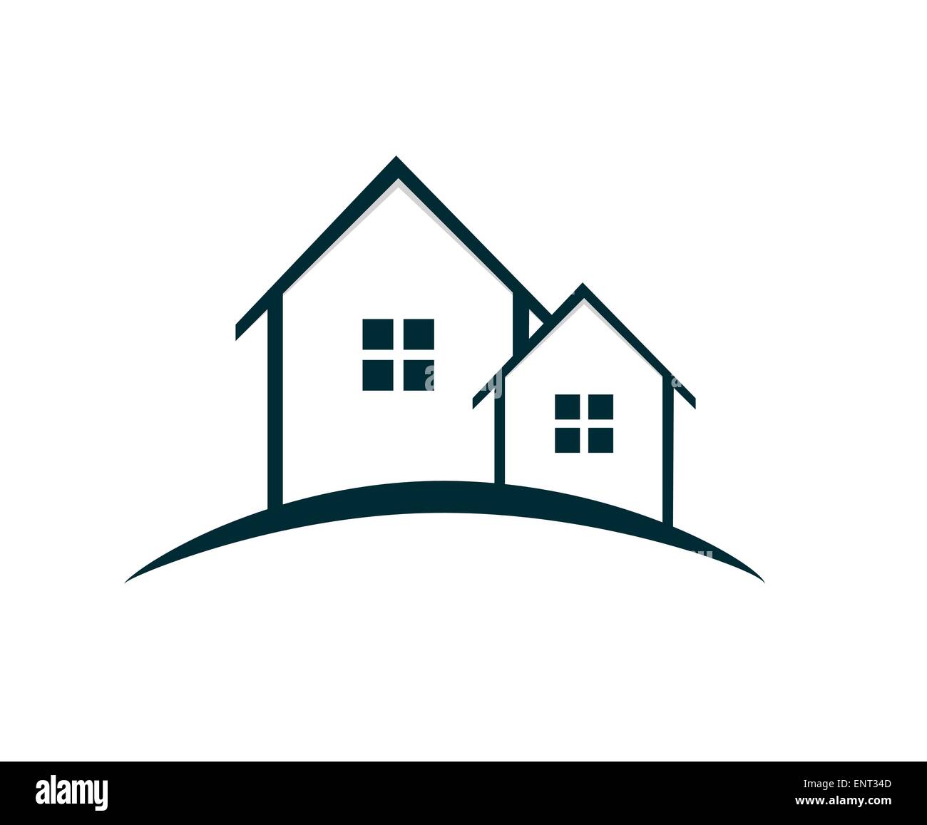 Logo maisons Vector Illustration Image Vectorielle Stock - Alamy