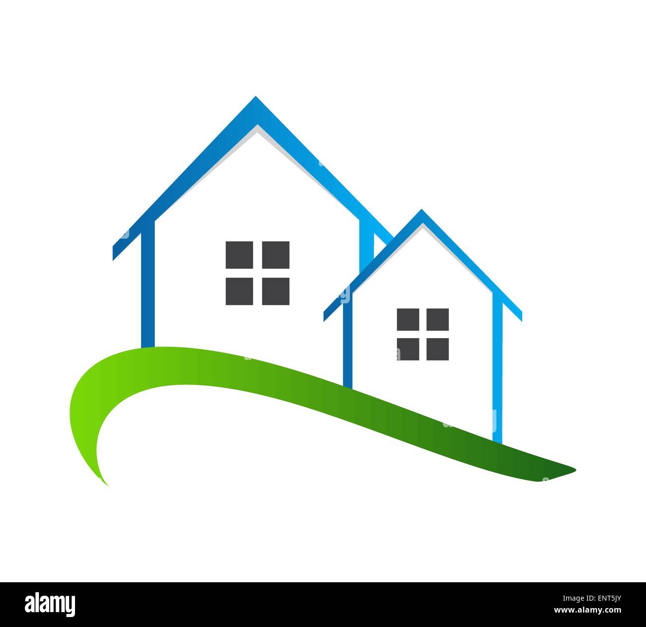 Logo maisons Vector Illustration Image Vectorielle Stock - Alamy