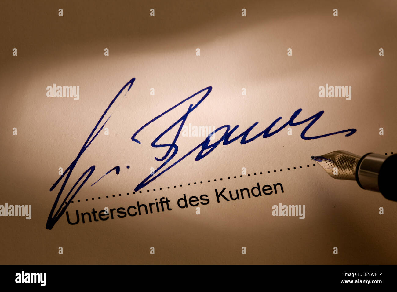 German signature Banque de photographies et d’images à haute résolution ...