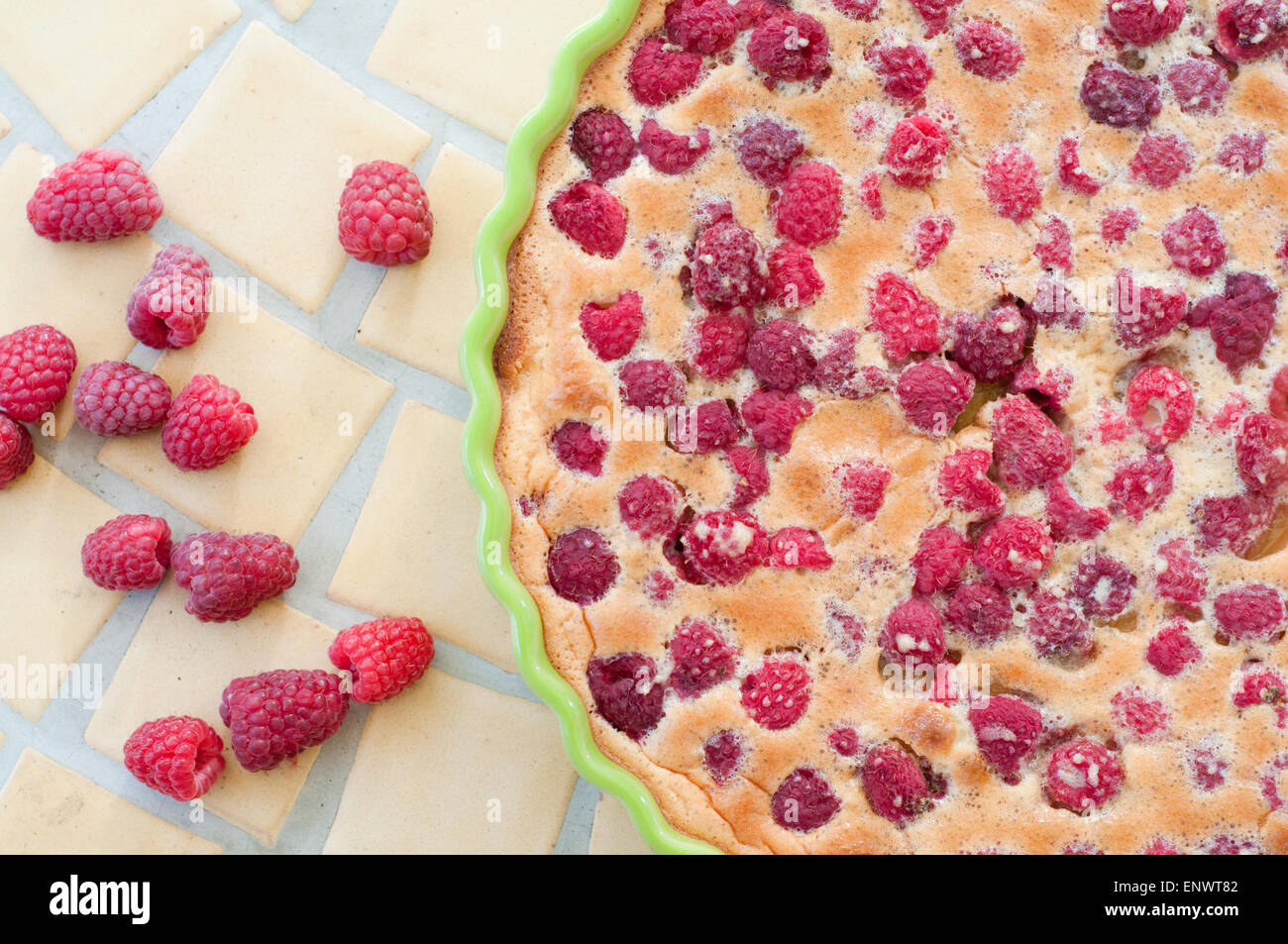 Tarte aux framboises Banque de photographies et d’images à haute ...
