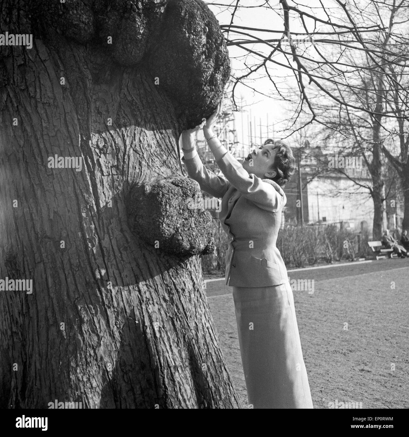 Deutsche Schlagersängerin Sylvia Dahl, Hambourg 1956. Schlager allemand ...