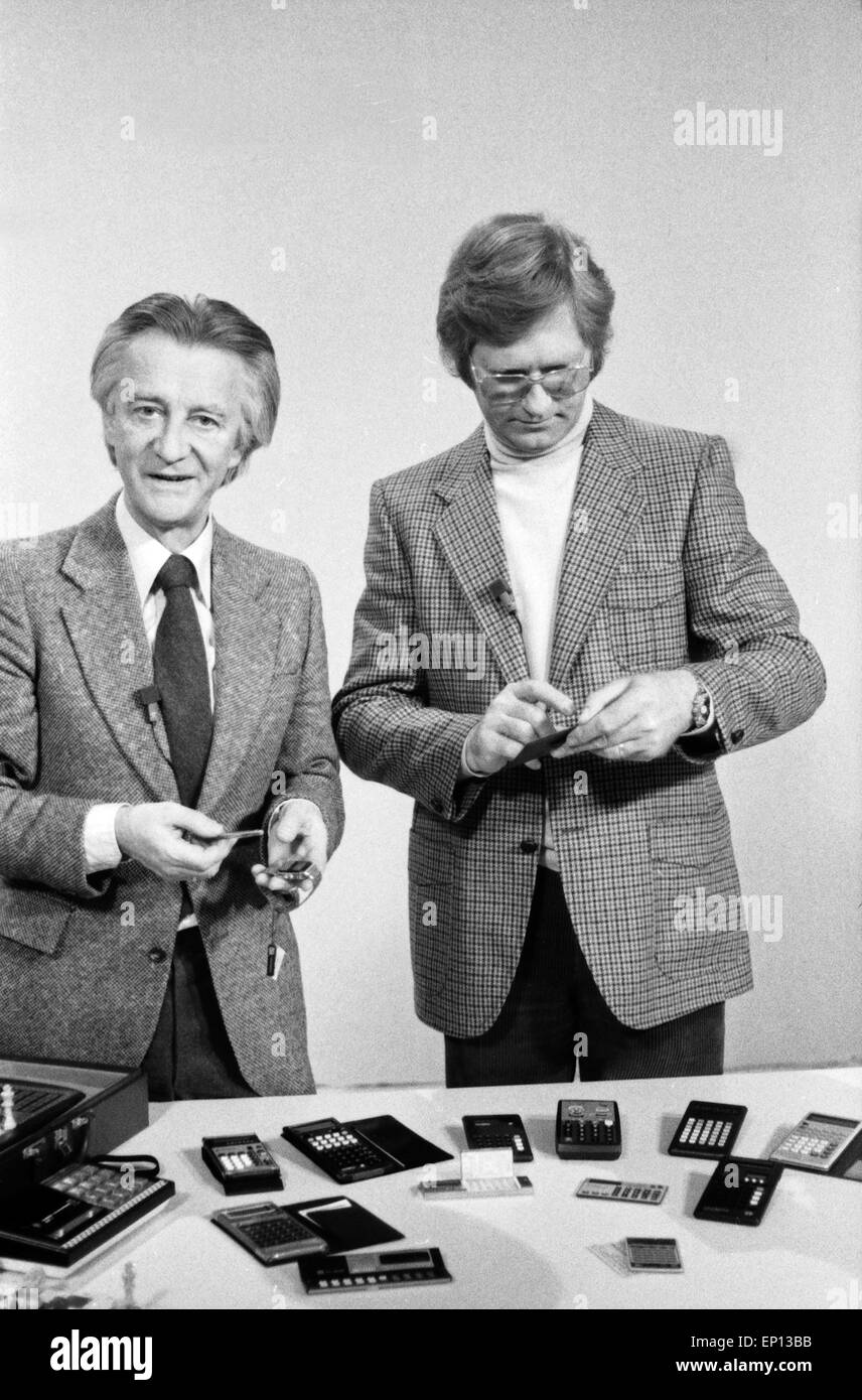 Beiden Moderatoren der Ratgeber Sendung 'Ordinateur, Ordinateur ...