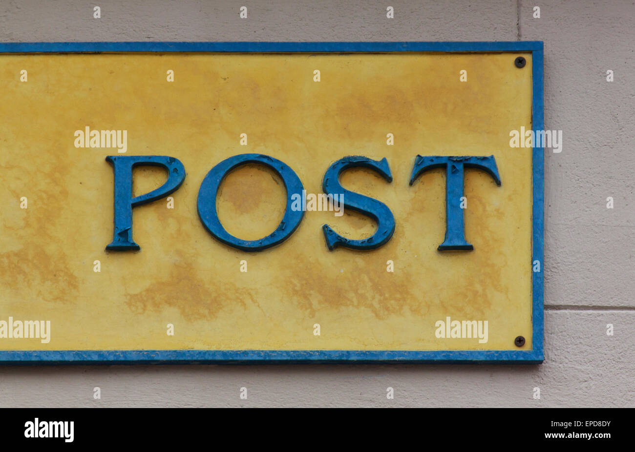 Signe de la poste anglaise Banque de photographies et d’images à haute ...
