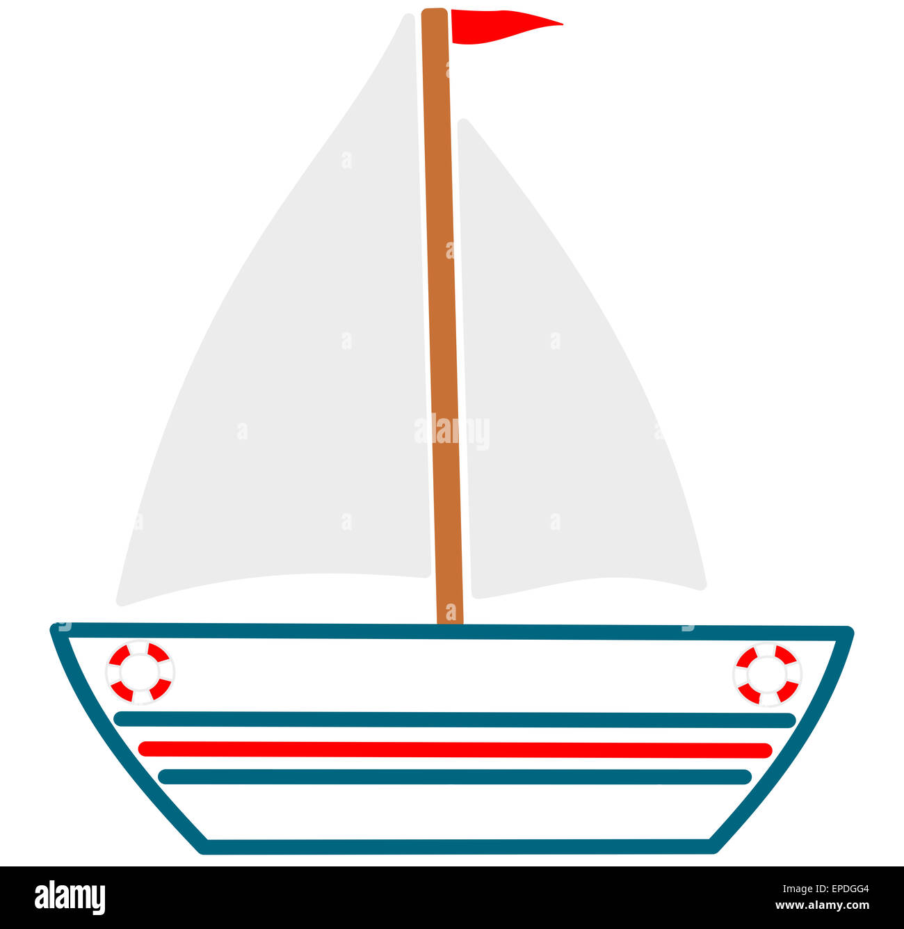 Cartoon boat Banque de photographies et d’images à haute résolution - Alamy