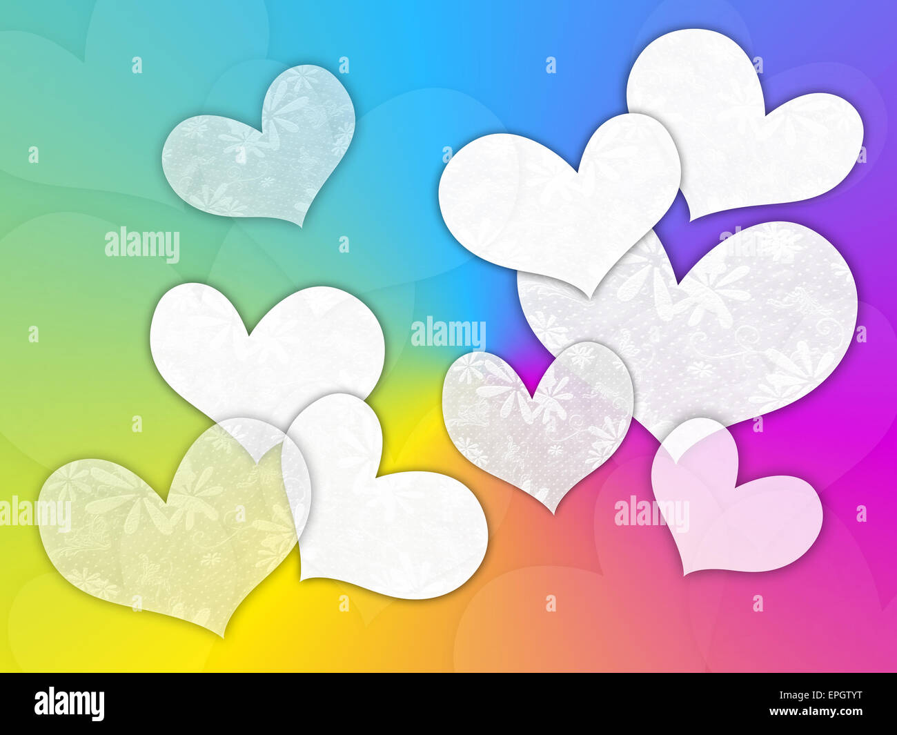 Coeurs blancs Banque de photographies et d’images à haute résolution ...