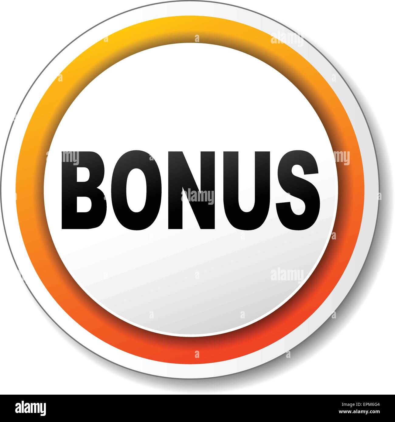 Illustration de l'icône orange et blanc pour le bonus Image Vectorielle ...
