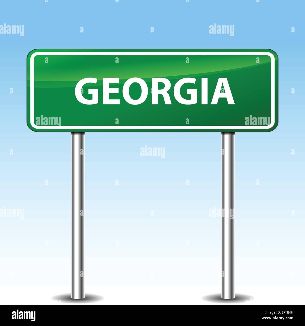 Bienvenue en georgie Banque d'images vectorielles - Alamy