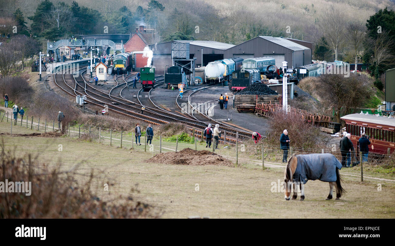Weybourne loco trains loco locomotive Banque de photographies et d ...
