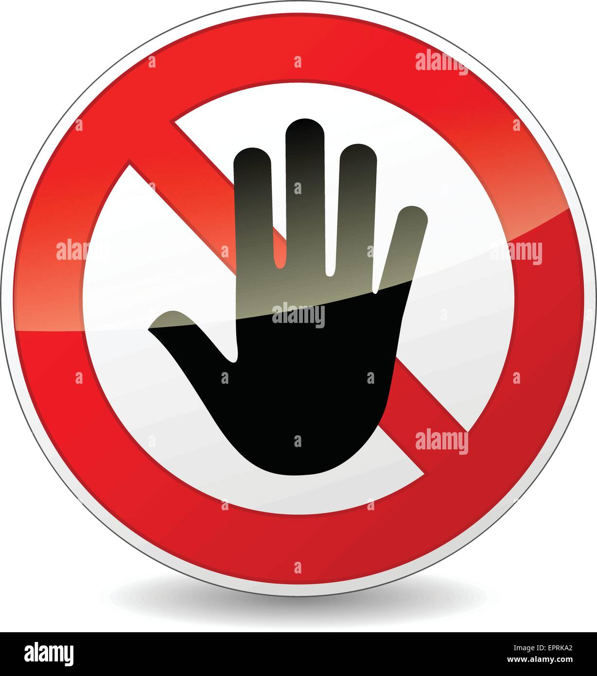 No entry sign Banque d'images vectorielles - Alamy