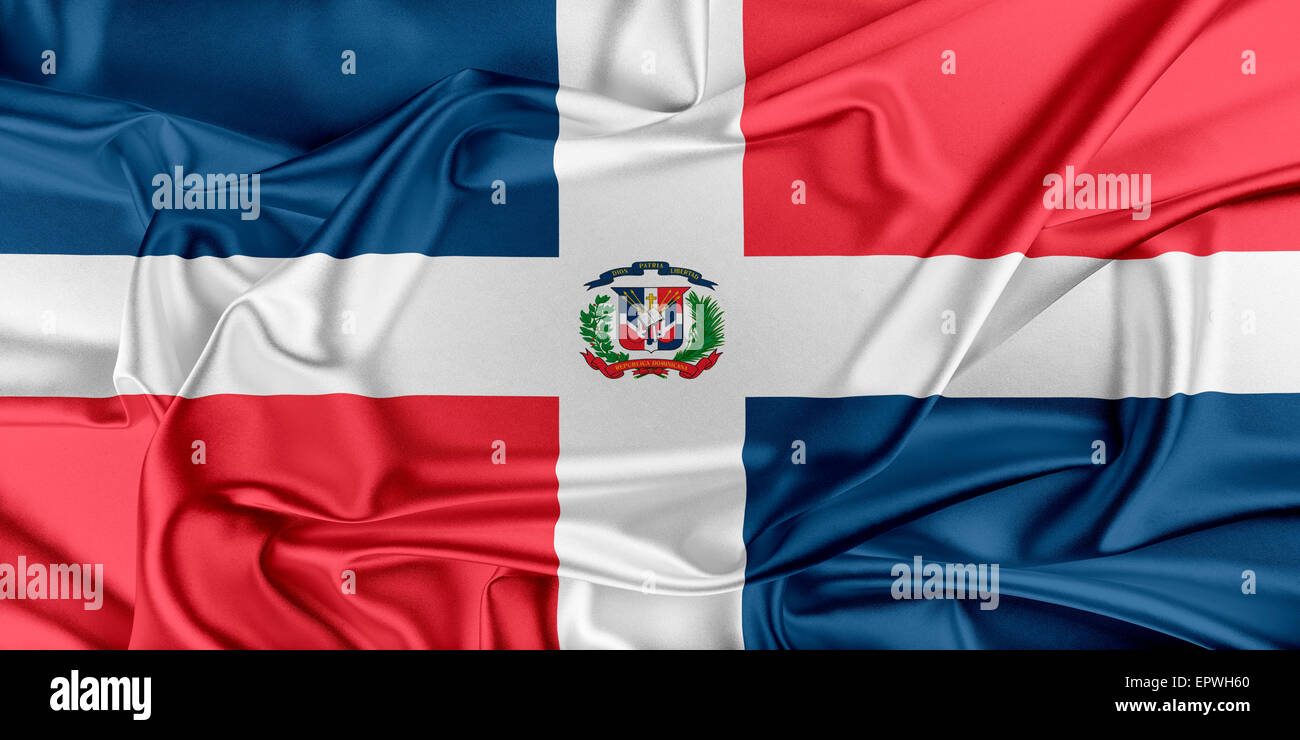 Drapeau symbole dominicain Banque de photographies et d’images à haute ...