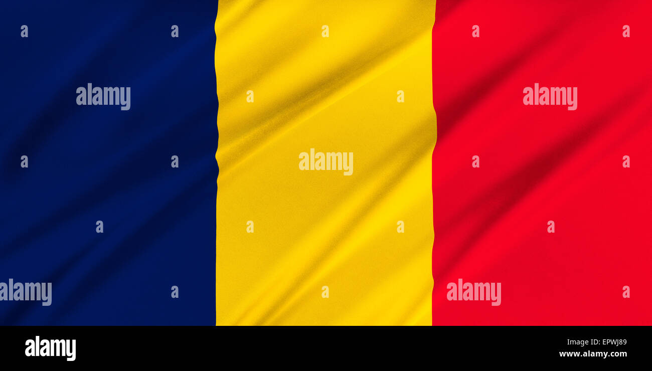 Drapeau du tchad Banque de photographies et d’images à haute résolution ...