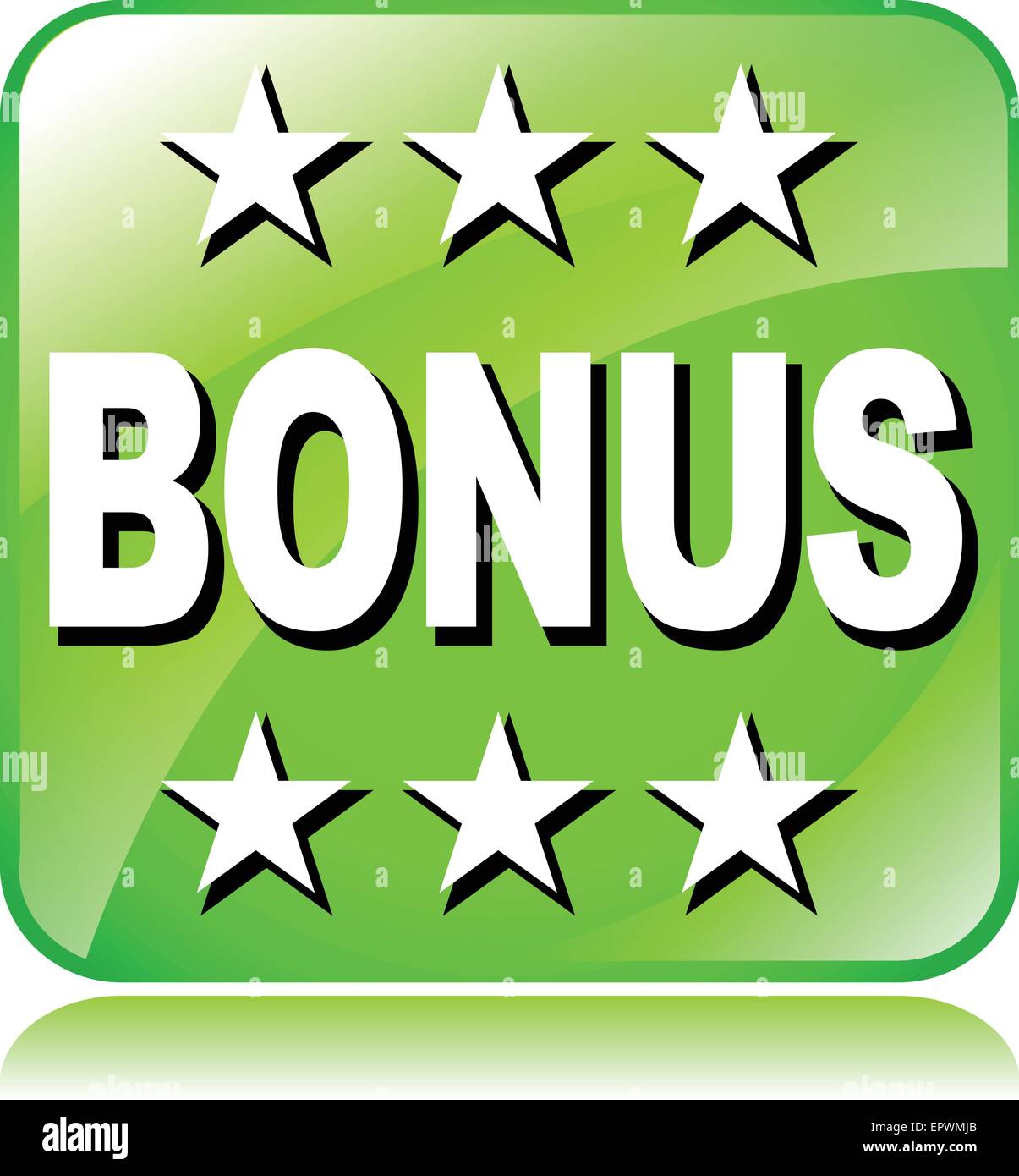 Bonus icon Banque d'images vectorielles - Alamy