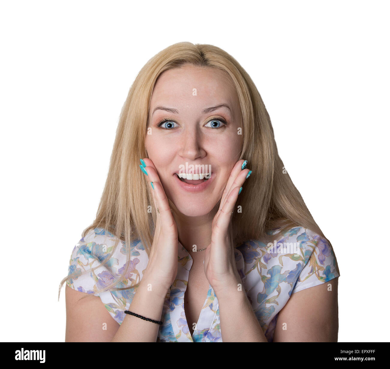 Surprised girl Banque de photographies et d’images à haute résolution ...