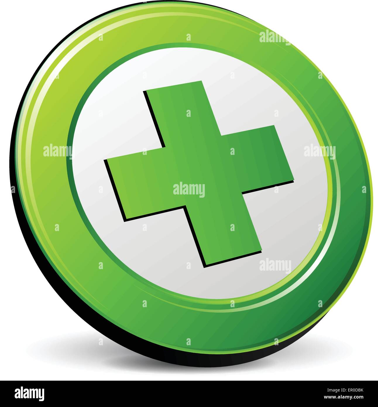 Green cross sign Banque d'images vectorielles - Alamy
