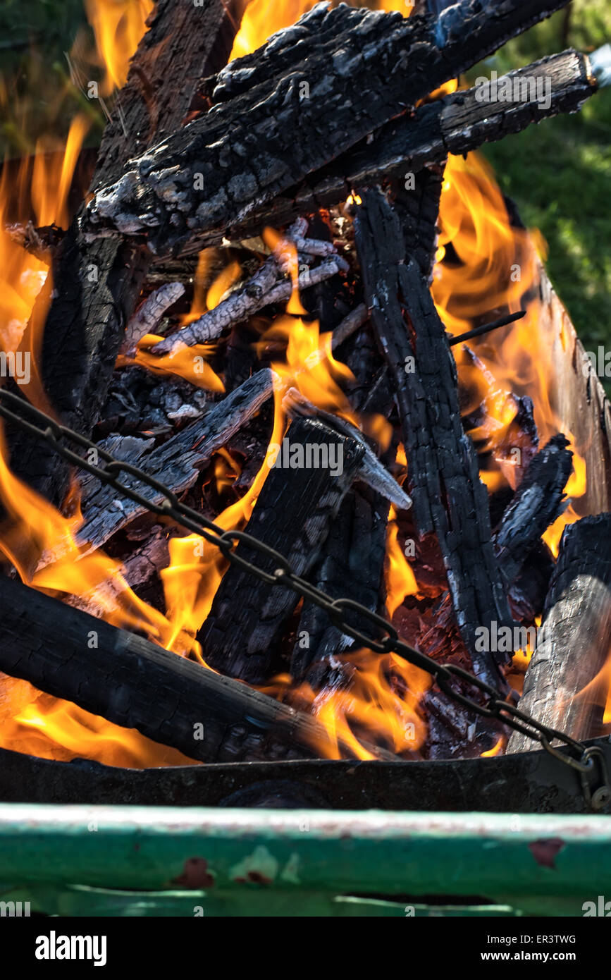 Flame brazier fire flames Banque de photographies et d’images à haute ...