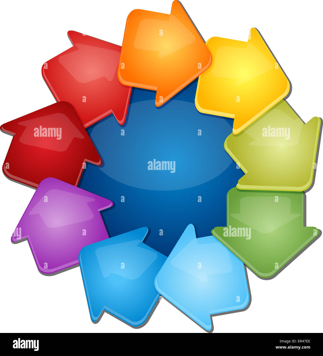 La stratégie d'entreprise schéma vierge concept illustration des ...