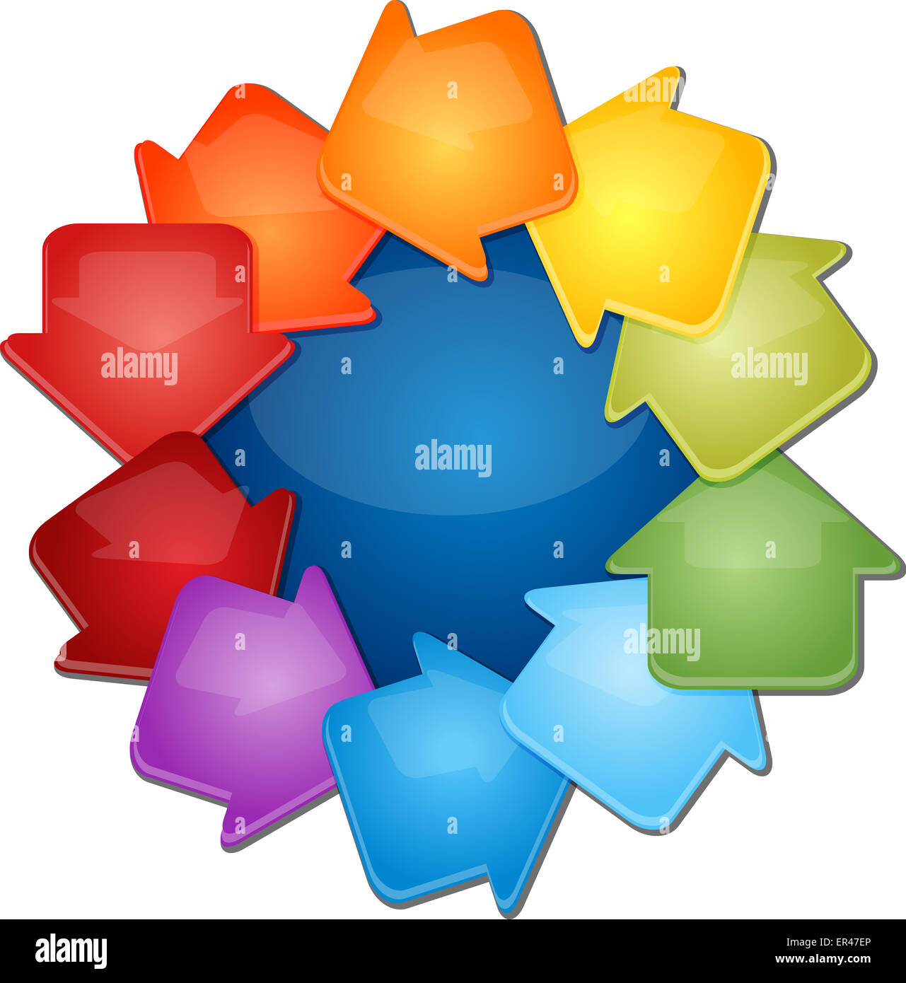 La stratégie d'entreprise schéma vierge concept illustration des ...