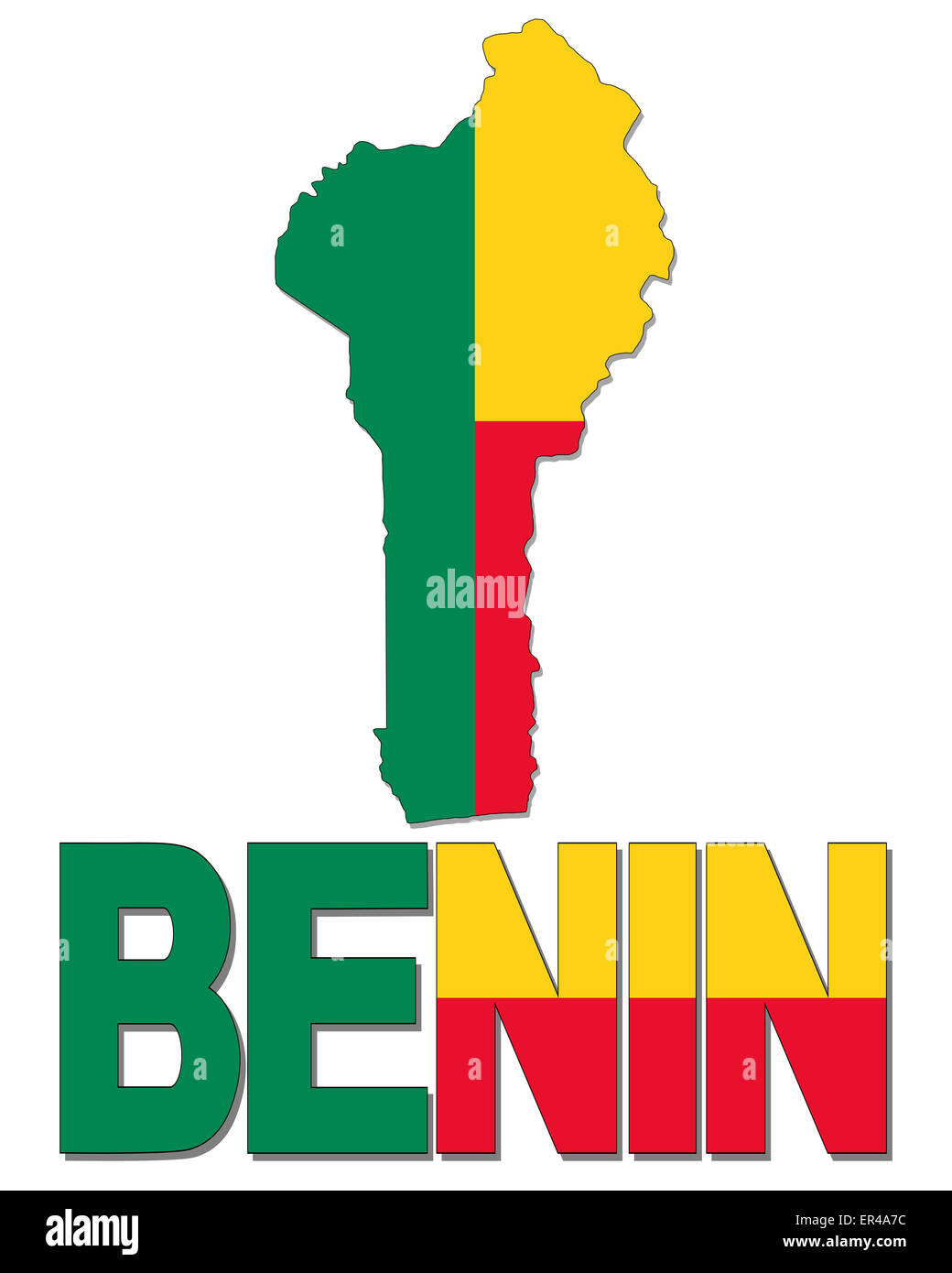 Carte du benin Banque de photographies et d’images à haute résolution - Alamy