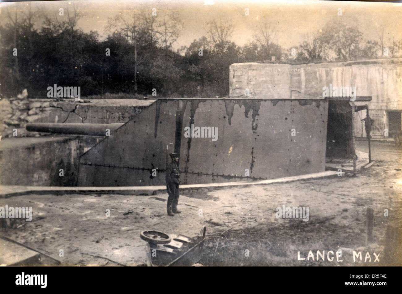 Lange Max - arme de chemin de fer allemand de la première Guerre mondiale Photo Stock - Alamy
