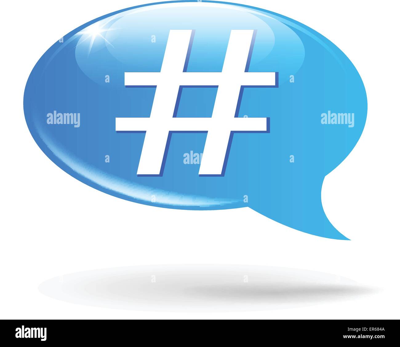 Hash tag symbol Banque d'images vectorielles - Alamy