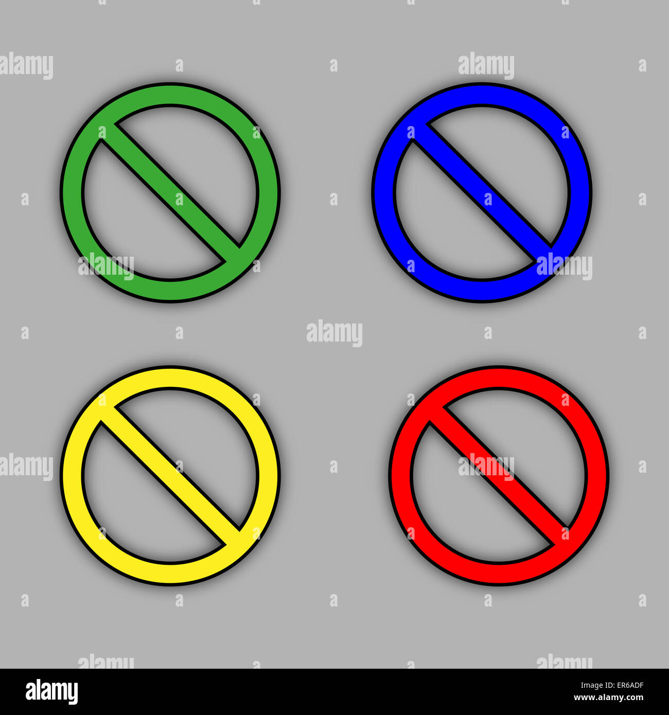 Interdiction de signer ensemble. Cercle et symbole, interdits, vector ...