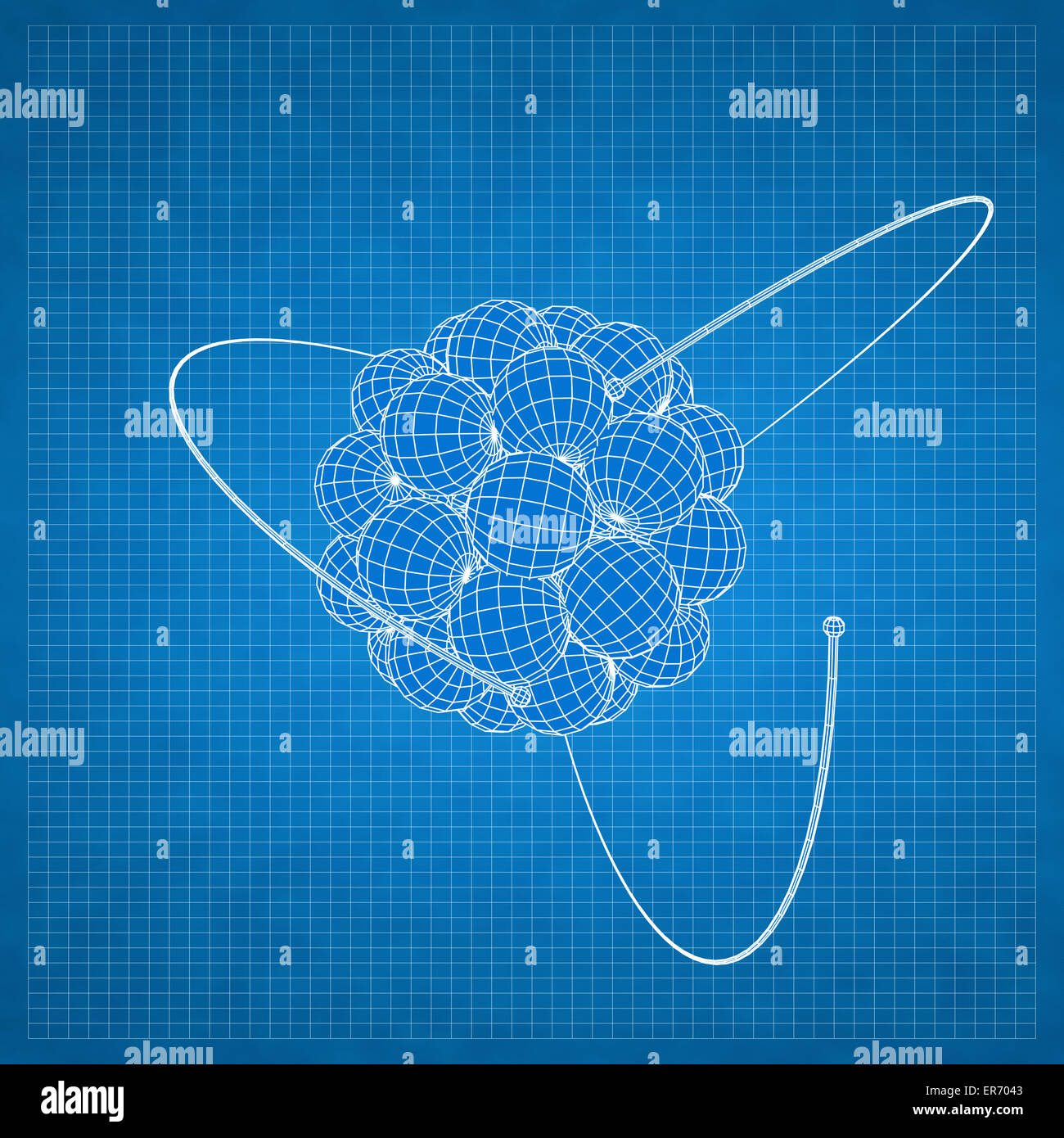 Plan du modèle de l'atome , énergie nucléaire Photo Stock - Alamy